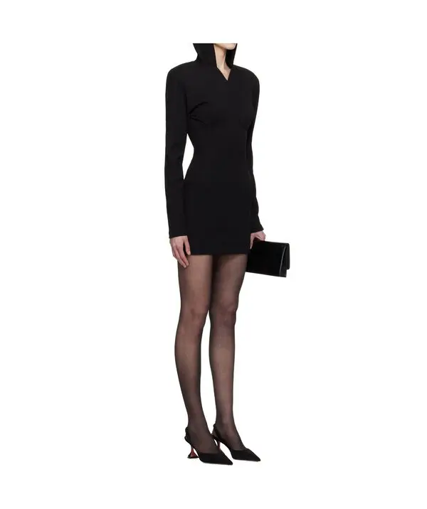 JEAN PAUL GAULTIER Long Sleeve Open Back Mini Dress