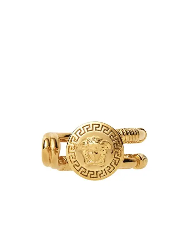Versace Safety Pin Ring - Yellow