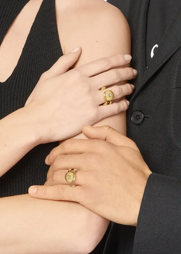 Versace Safety Pin Ring