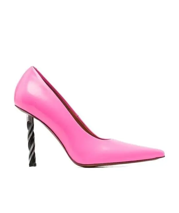 Vetements Pointed High-heeled Pumps With Logo Detail