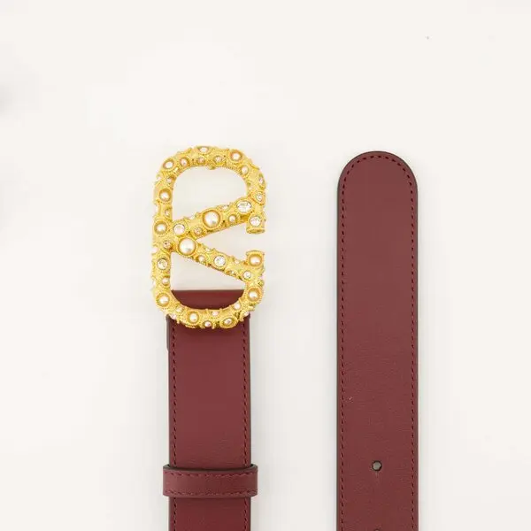 Valentino Garavani Vlogo Embellished Belt