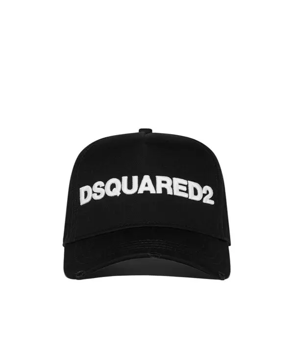 Dsquared2 Logo Embroidered Baseball Cap - Black