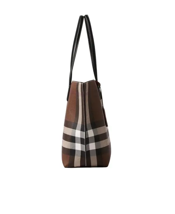Burberry Check Printed Tote Bag