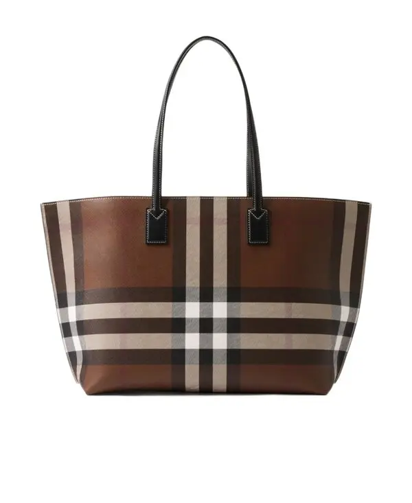 Burberry Check Printed Tote Bag