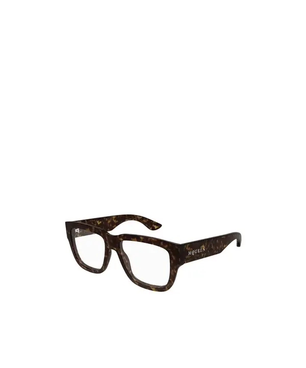 Alexander McQueen Square Frame Eyeglasses - Black