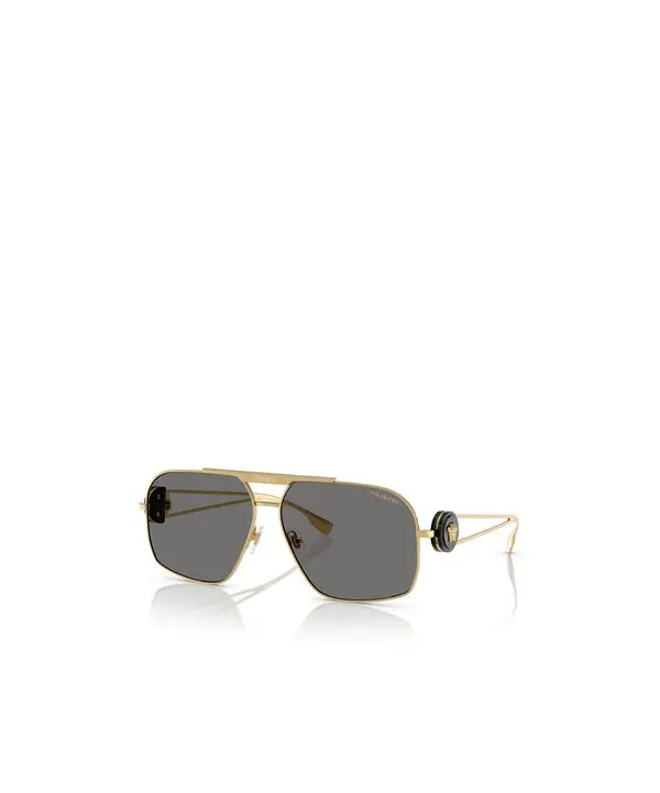 Versace Medusa Pilot-frame Sunglasses - Gray