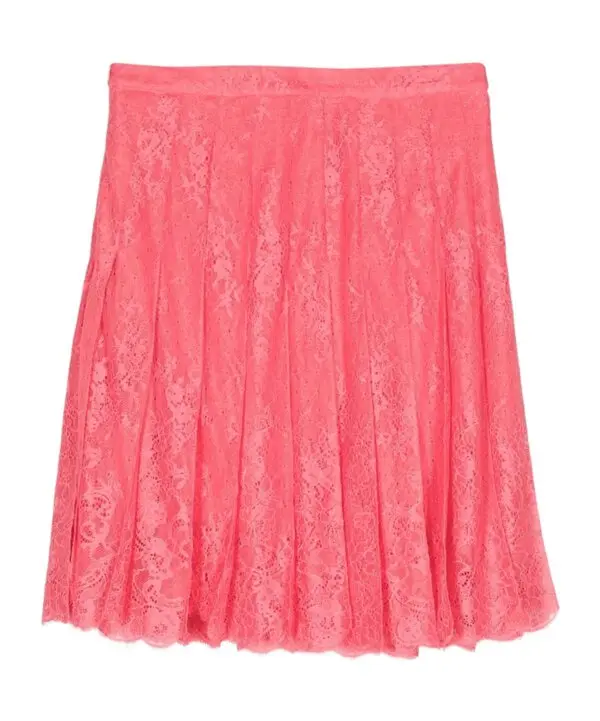 Ermanno Scervino Lace Pleated Skirt