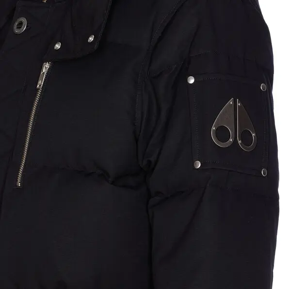 Moose Knuckles Zip Detailed Hooded Down Coat