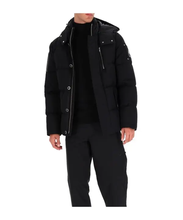 Moose Knuckles Zip Detailed Hooded Down Coat