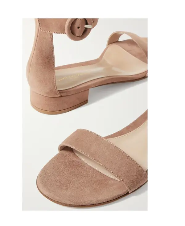 GIANVITO ROSSI Portofino Suede Sandals