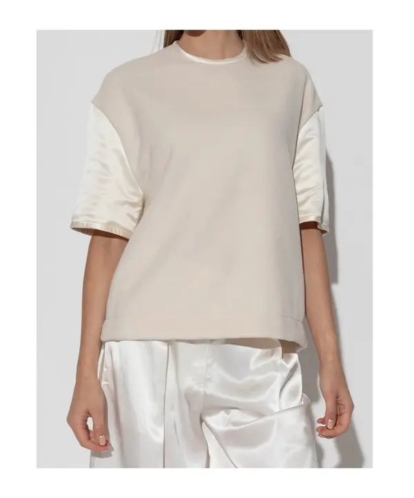 JIL SANDER Short Sleeve Crewneck Top