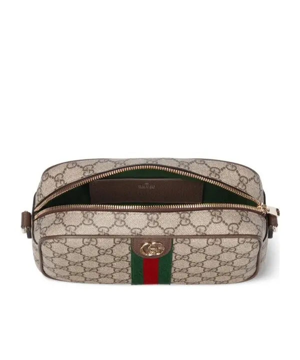 Gucci Ophidia Small Camera Bag - Beige/dark Brown
