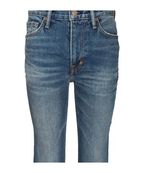 TOM FORD Japanese Stonewashed Comfort Denim Flare Jeans