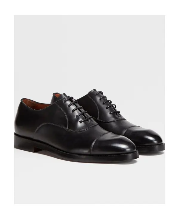 Zegna Torino Oxford Cap Toe Lace-up Shoes