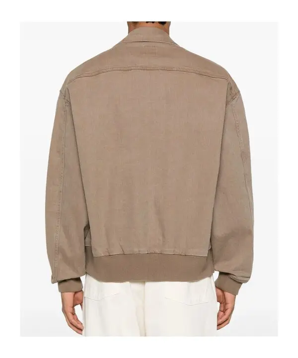Emporio Armani Zip-up Long-sleeved Denim Jacket
