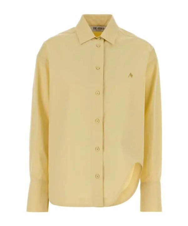 Attico Logo Embroidered Shirt - Nude