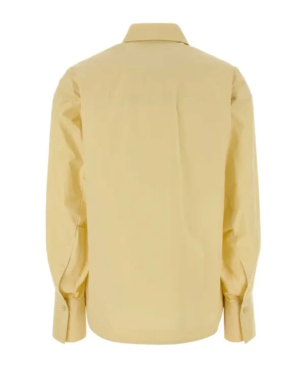 Attico Logo Embroidered Shirt - Nude