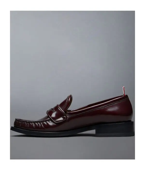 Thom Browne Leather Penny Loafers - Black