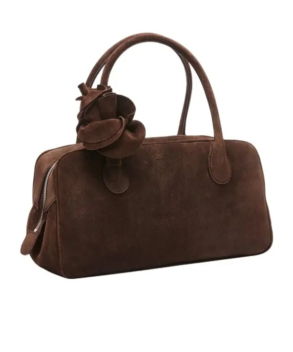 Magda Butrym Double Handle Handbag - Brown