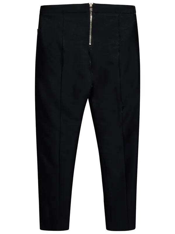 Balmain Straight Leg Zip Closure Pants