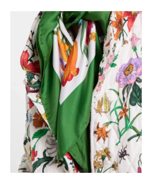 Gucci Floral Printed Twill Scarf - Multi-color