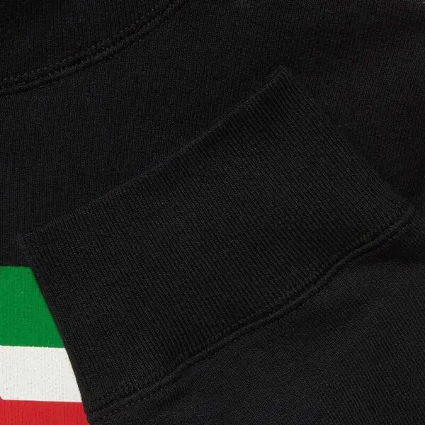 Gucci Interlocking G Print Hooded Sweatshirt - Black