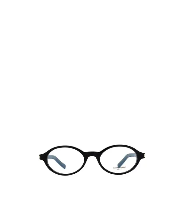 Saint Laurent Jeanne Oval Frame Eyeglasses - Black