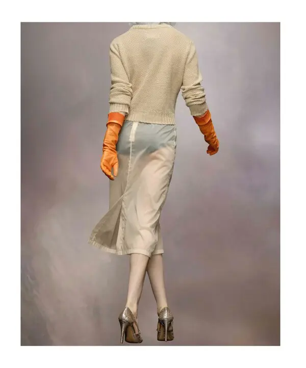 MAISON MARGIELA V-neck Knitted Jumper - Light Brown
