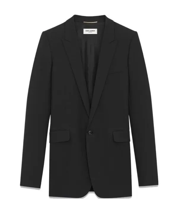 Saint Laurent Single-breasted Blazer - Black