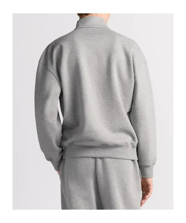 Dior High Neck Zip Detailed Sweatshirt - Grey