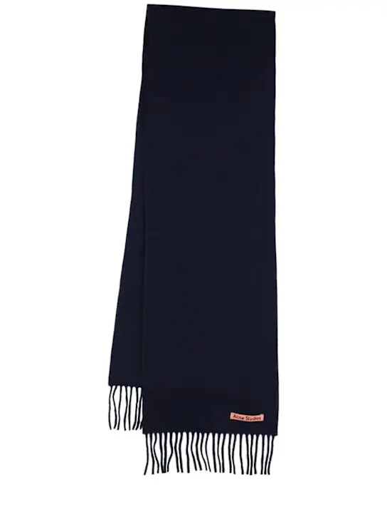 Acne Studios Fringed Scarf - Black