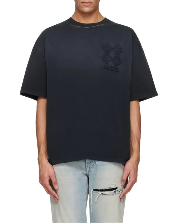 Amiri Ma Quad Short Sleeved Crewneck T-shirt - Black
