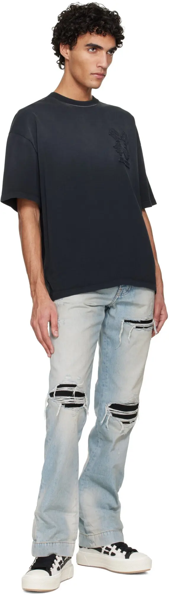 Amiri Ma Quad Short Sleeved Crewneck T-shirt - Black