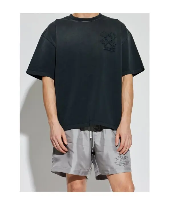 Amiri Ma Quad Short Sleeved Crewneck T-shirt - Black