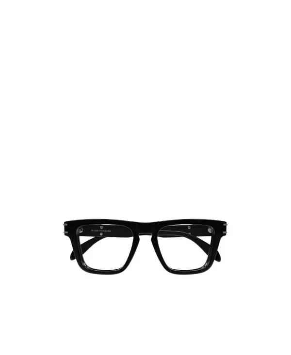 Alexander McQueen Square Frame Eyeglasses - Black