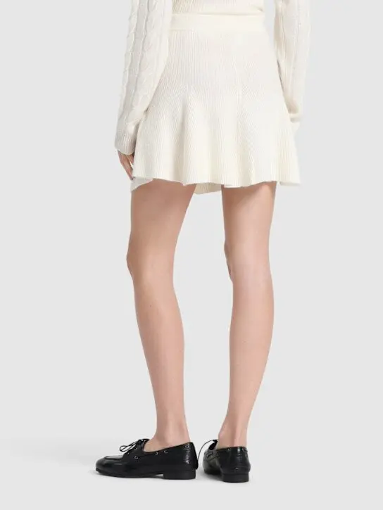 GANNI Elastic Waist Mini Skirt