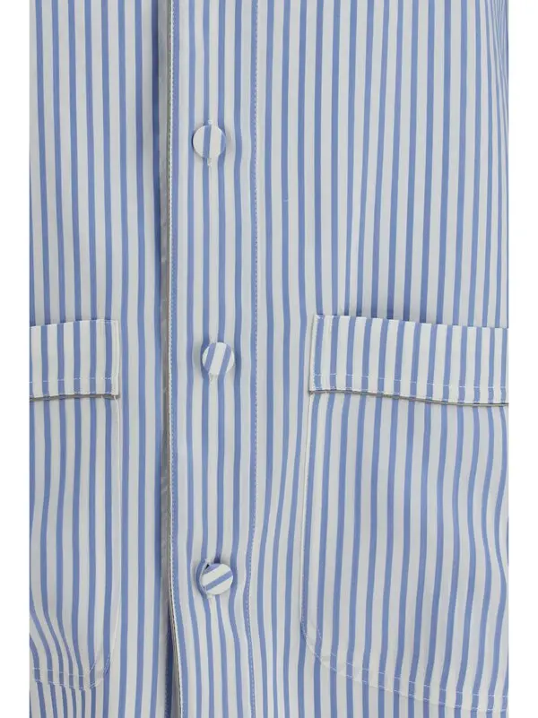 TOM FORD Striped Button-up Shirt With Contrasting Piping