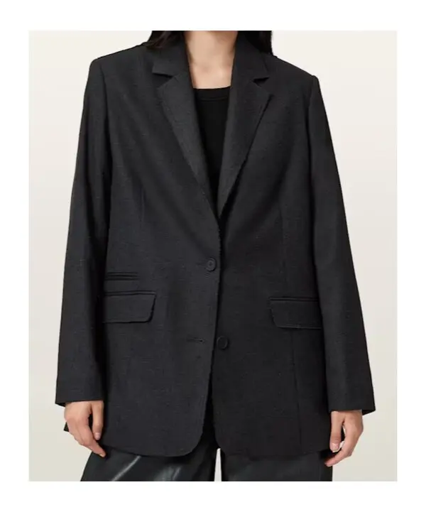 ALLSAINTS Essie Single-button Blazer With Hot-fix Embellishments