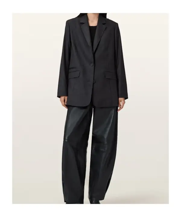 ALLSAINTS Essie Single-button Blazer With Hot-fix Embellishments