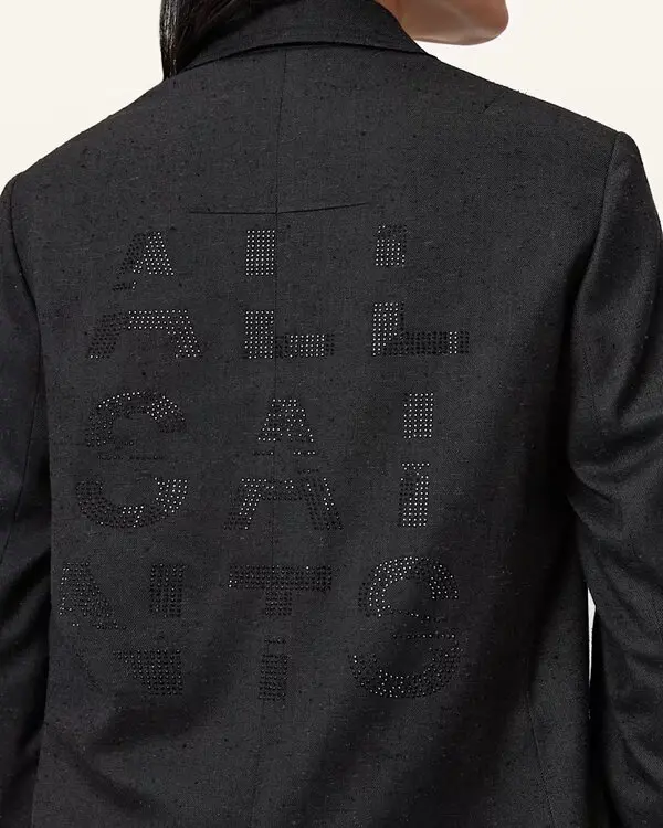 ALLSAINTS Essie Single-button Blazer With Hot-fix Embellishments