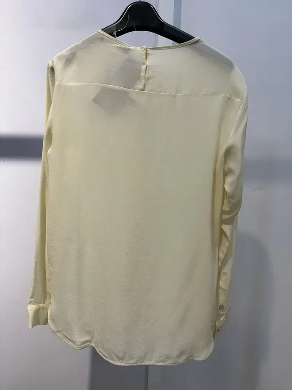 Max Mara Long-sleeved Shirt With Logo Detail - Nude