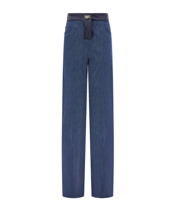 FERRAGAMO Five Pocket Wide Leg Trousers