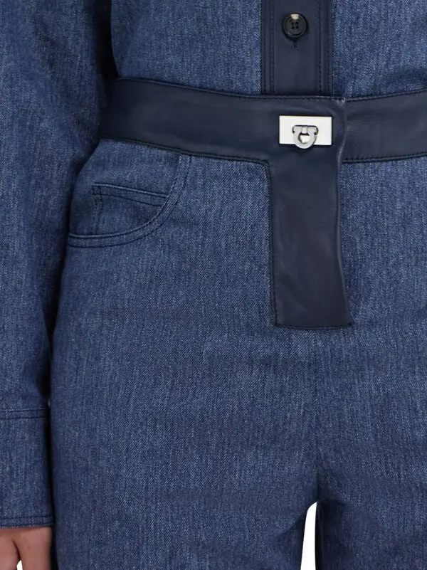 FERRAGAMO Five Pocket Wide Leg Trousers