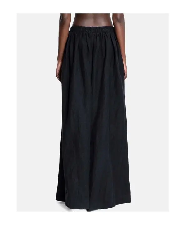 UMA WANG Elastic Waist Wide Leg Casual Pants
