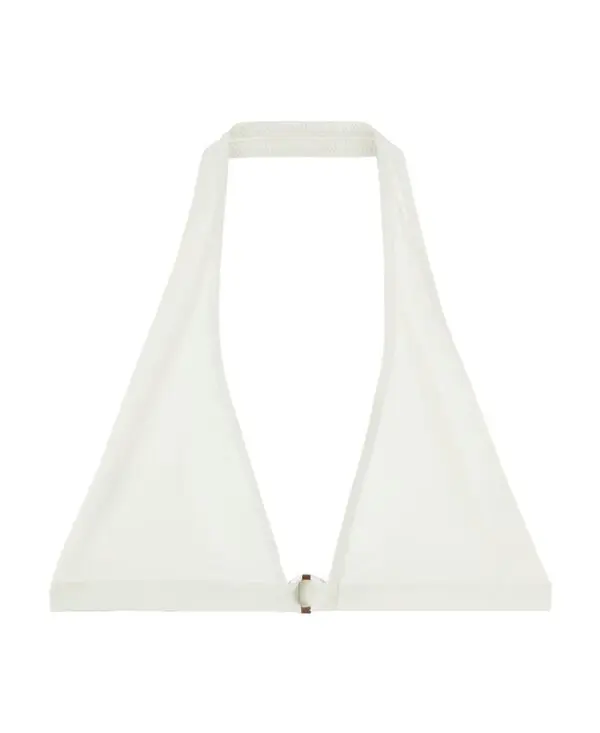 Loro Piana Triangle Bikini Top - White