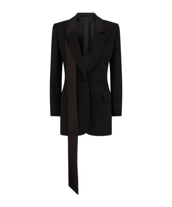 Attico Single-breasted Tailored Blazer - Black