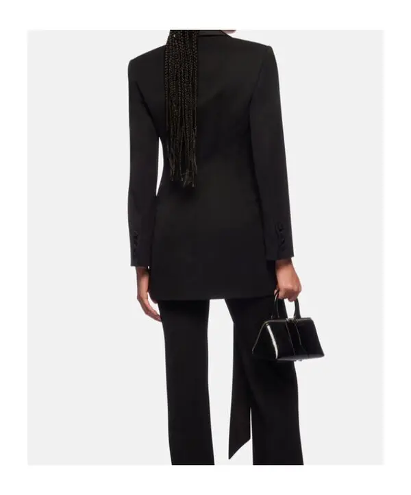 Attico Single-breasted Tailored Blazer - Black