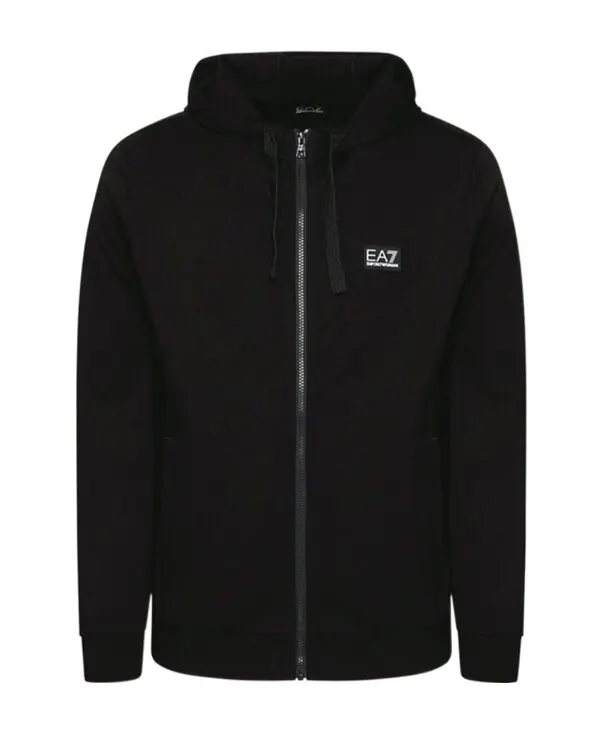 EA7 Logo Hooded Casual Jacket