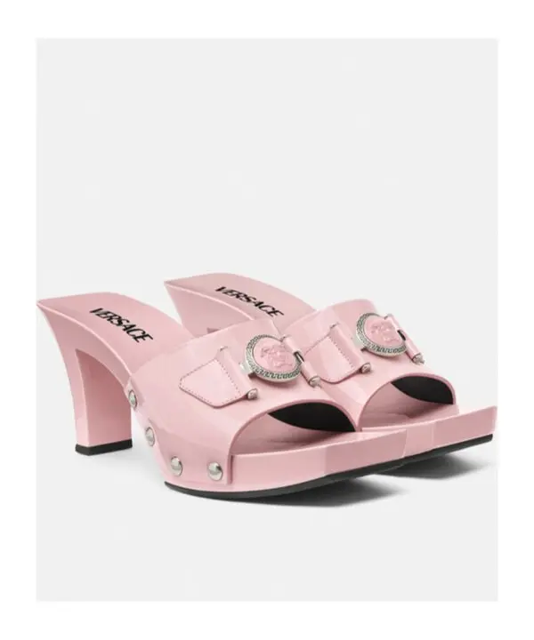 Versace Medusa Head Leather Mules