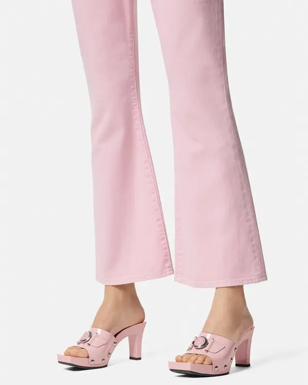 Versace Medusa Head Leather Mules